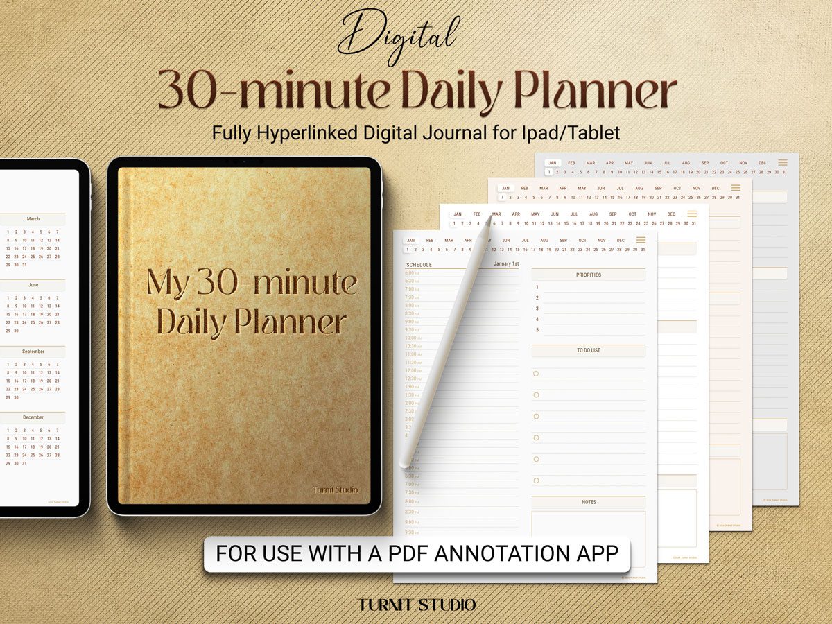 30-minute Daily Planner - Turnit Studio